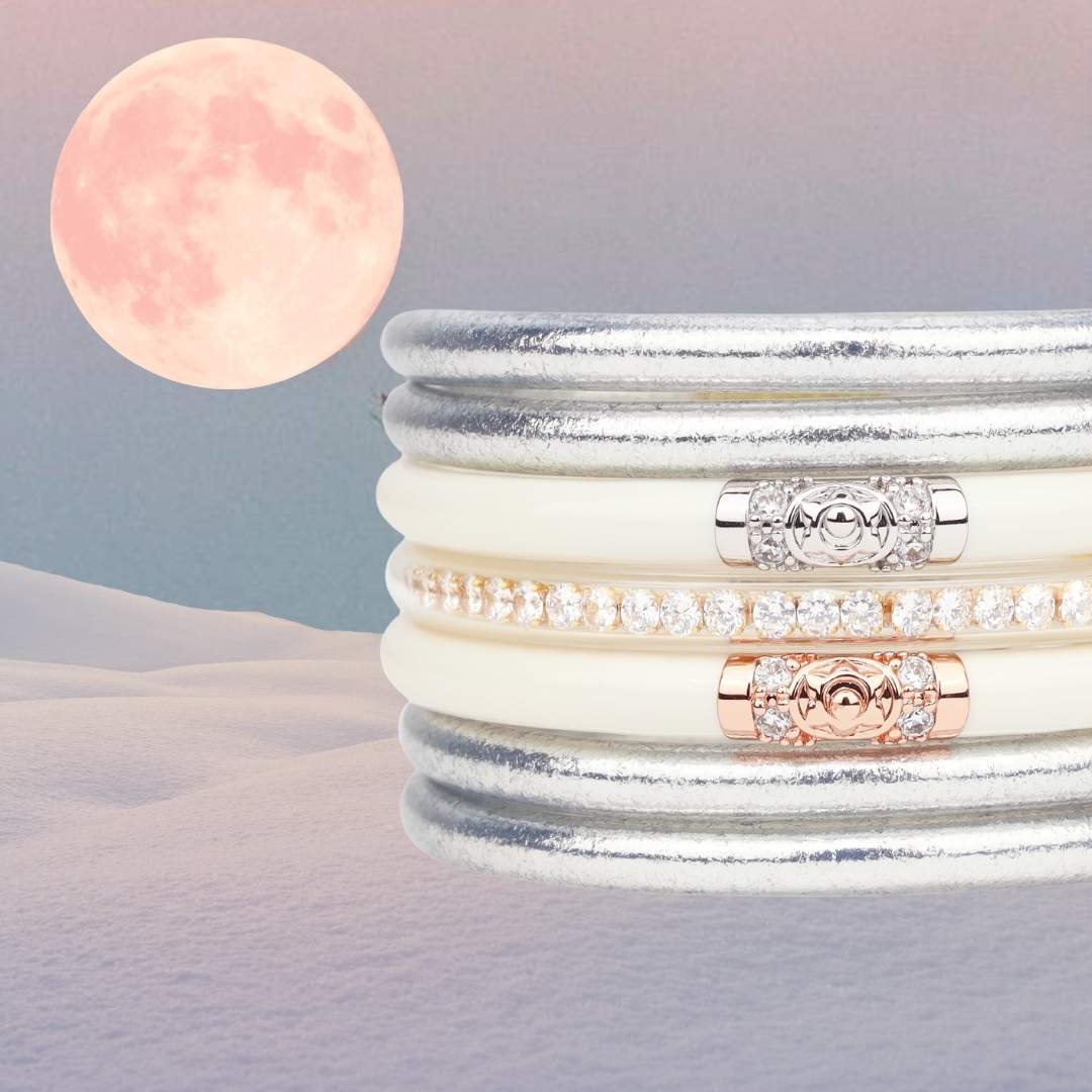 Meteorite All Weather Bangles Bracelet Set | BuDhaGirl